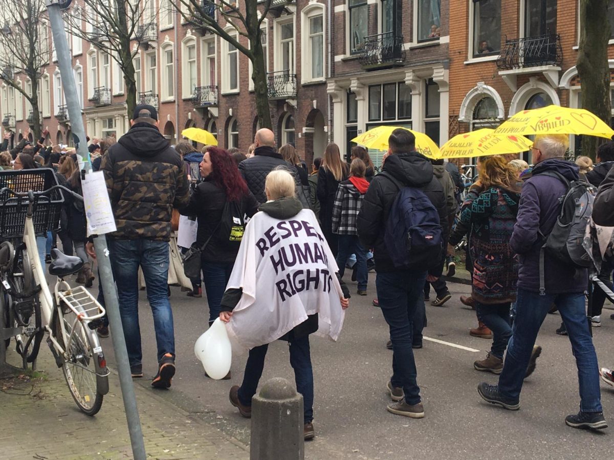 Riot police break up banned coronavirus demonstration in Amsterdam ...