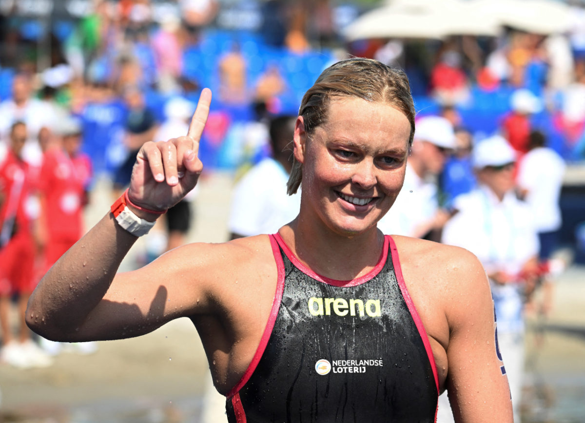 Van Rouwendaal wins 10K open water swimming title in thrilling finish ...