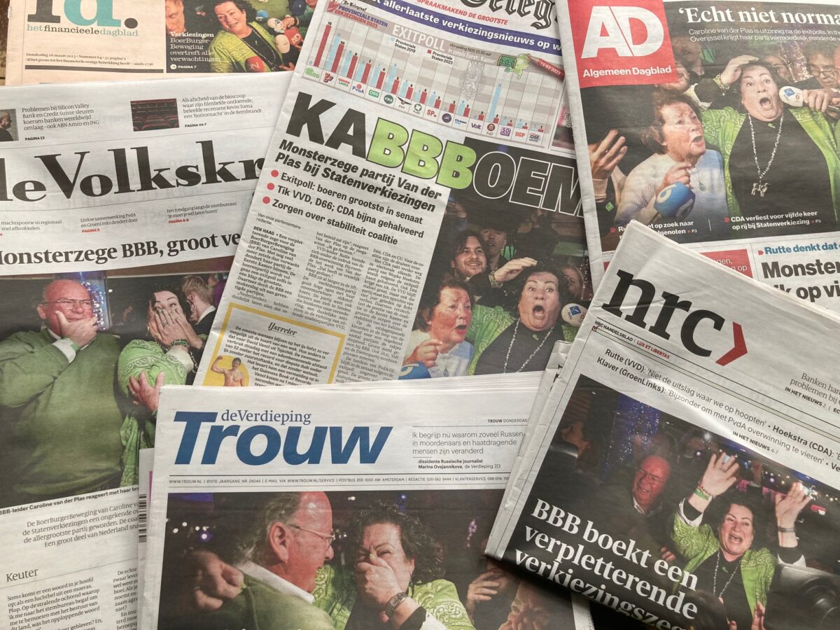 It's a 'monster win' for the BBB: what the papers say - DutchNews.nl