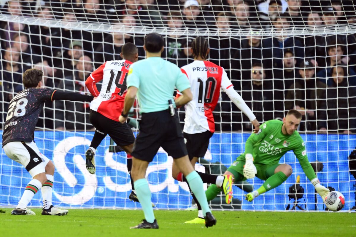 Feyenoord win bruising Dutch cup final halted twice by fireworks ...