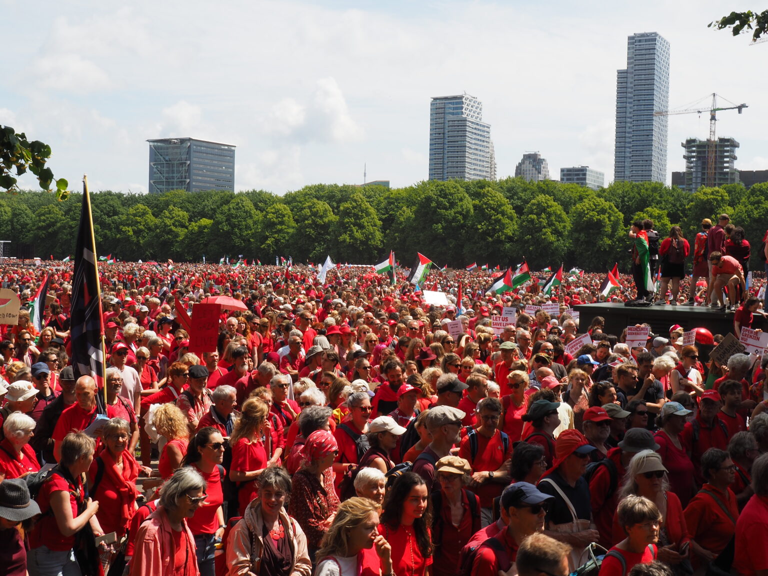 Second Gaza protest in The Hague attracts an even larger crowd ...